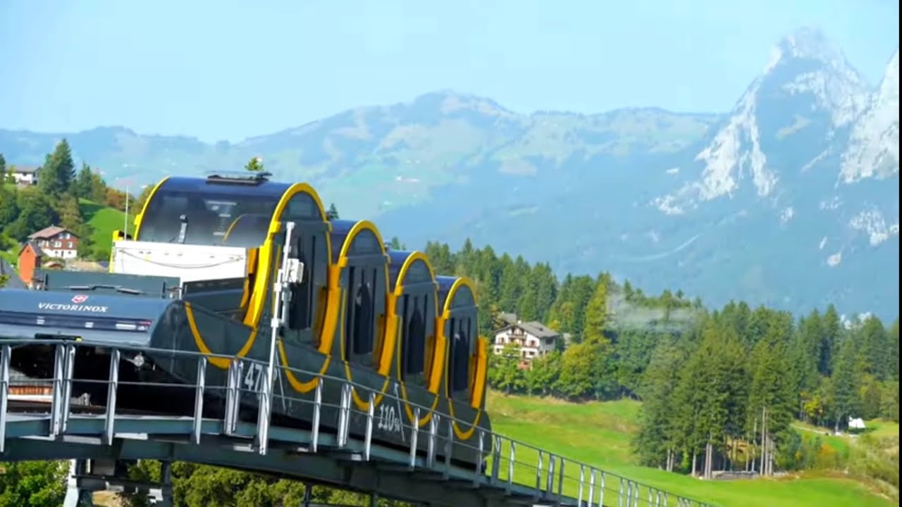 The Stoos Funicular Journey and Mountain Summit Walk || Hiking ...