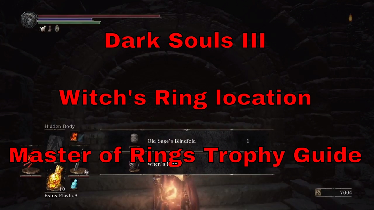 Dark Souls III - Witch's Ring location [Master of Rings Trophy] - YouTube