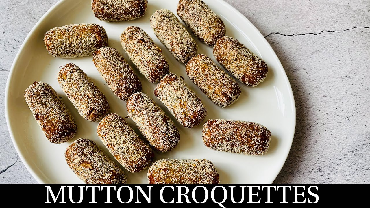 Goan Mutton Croquettes Recipe | Mutton Mince Croquettes | Mutton Recipe ...