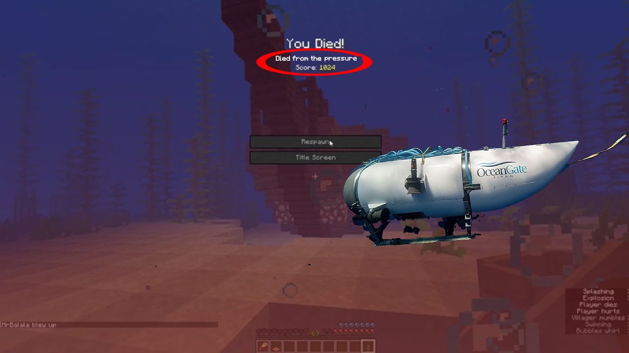 The Submarine Titan in Minecraft 🤣 - YouTube