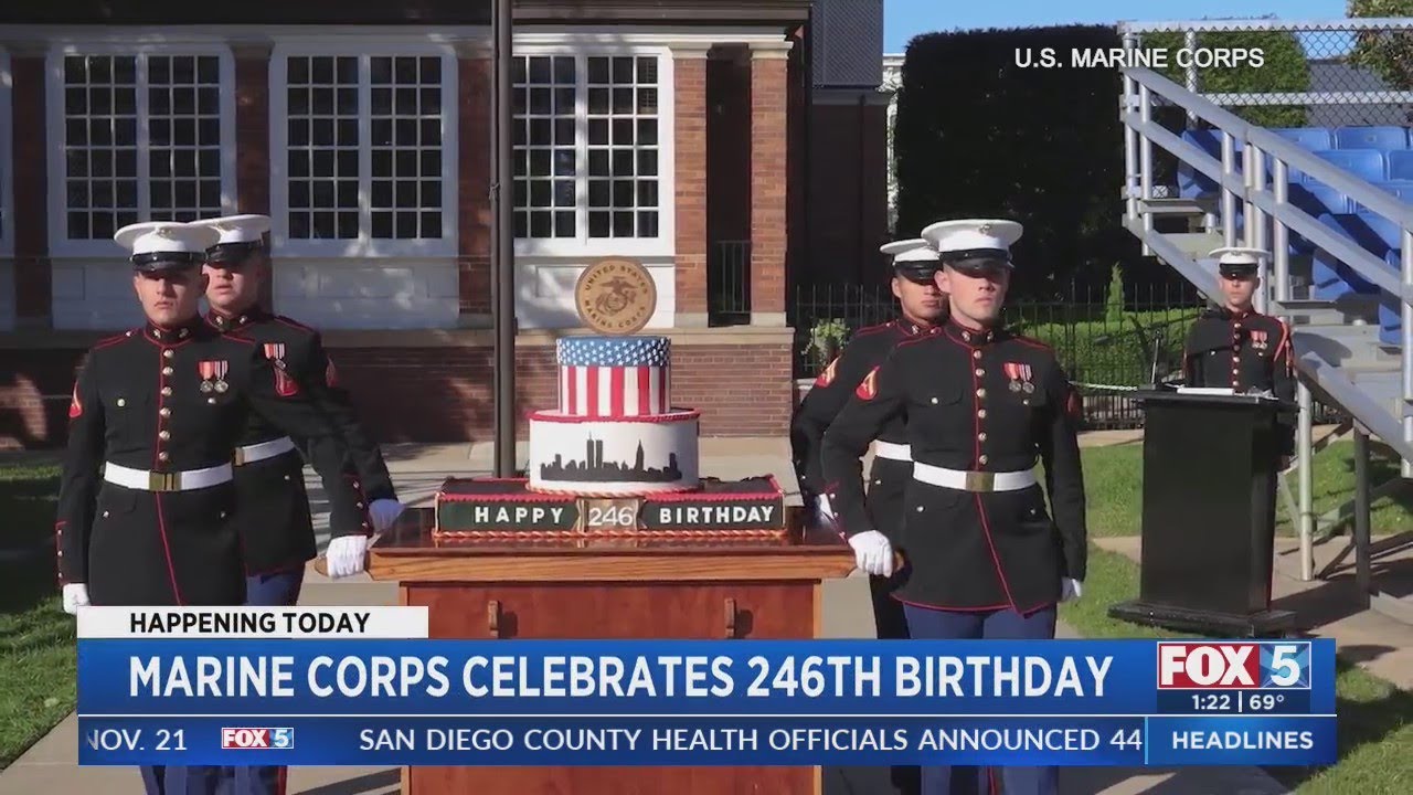 Marine Corps Celebrates 246th Birthday - YouTube