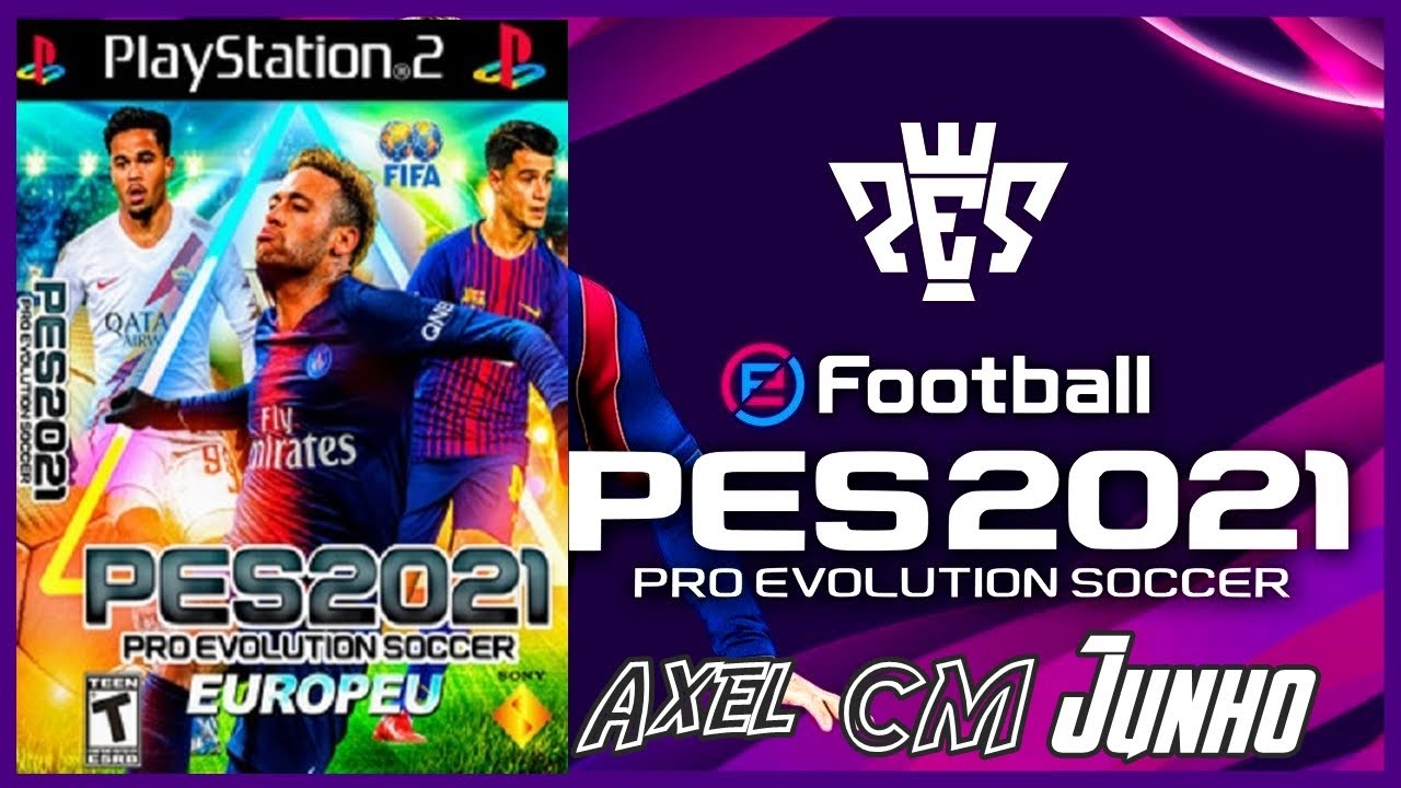 Testando o PES 2021 de PS2 do AXEL CM de Junho! Qualidade Incrivel ...