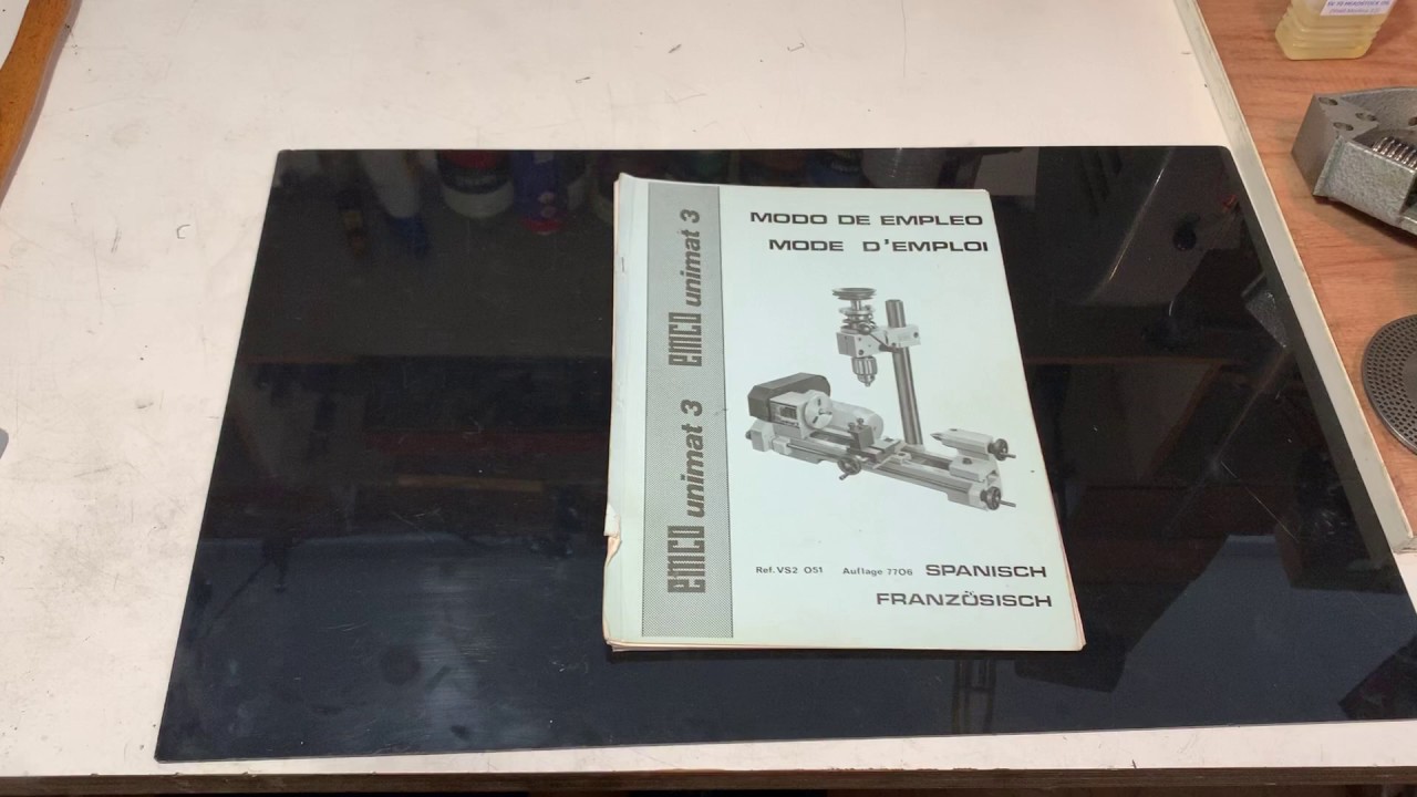 Emco Unimat 3 Lathe Manual and Drawings package (FR, ES) in PDF - YouTube