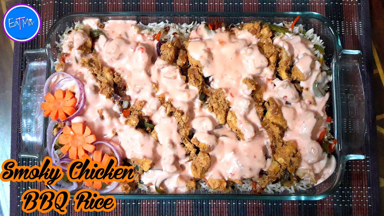 Chicken BBQ Rice Recipe | BBQ Rice Recipe | EatMor - YouTube