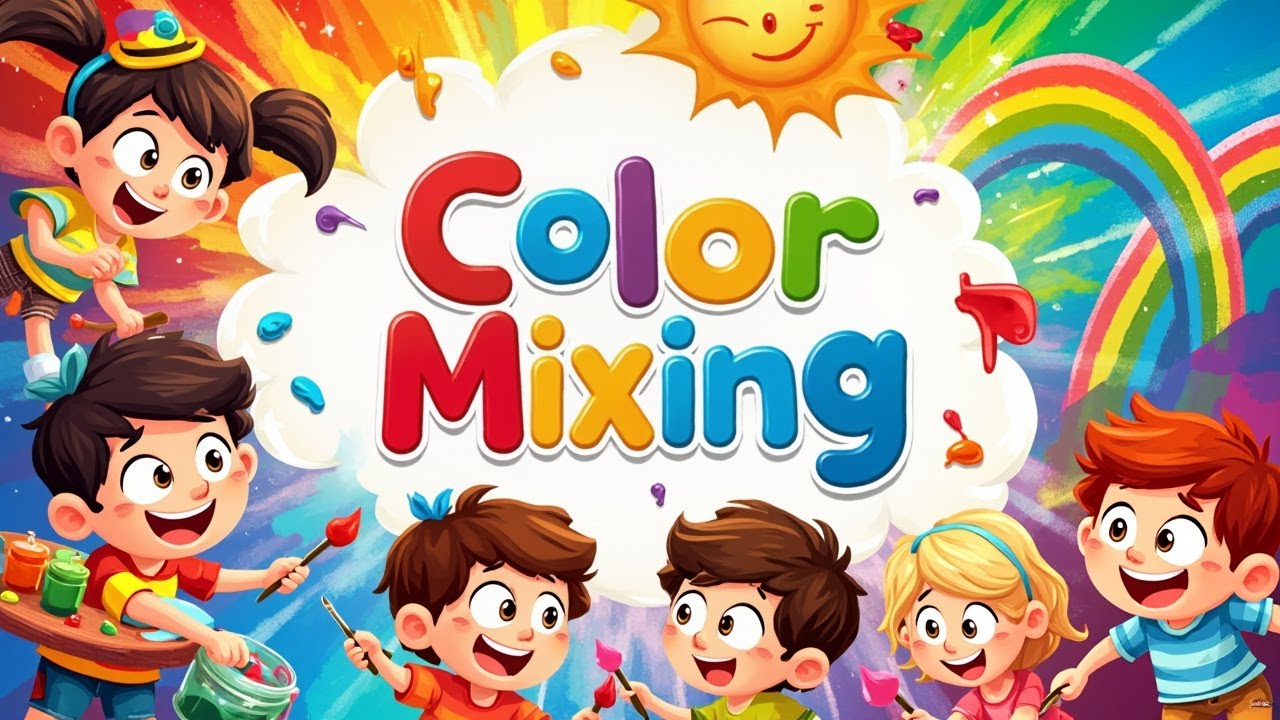 The Color Mixing Song for Kids | Fun & Educational Learning About ...