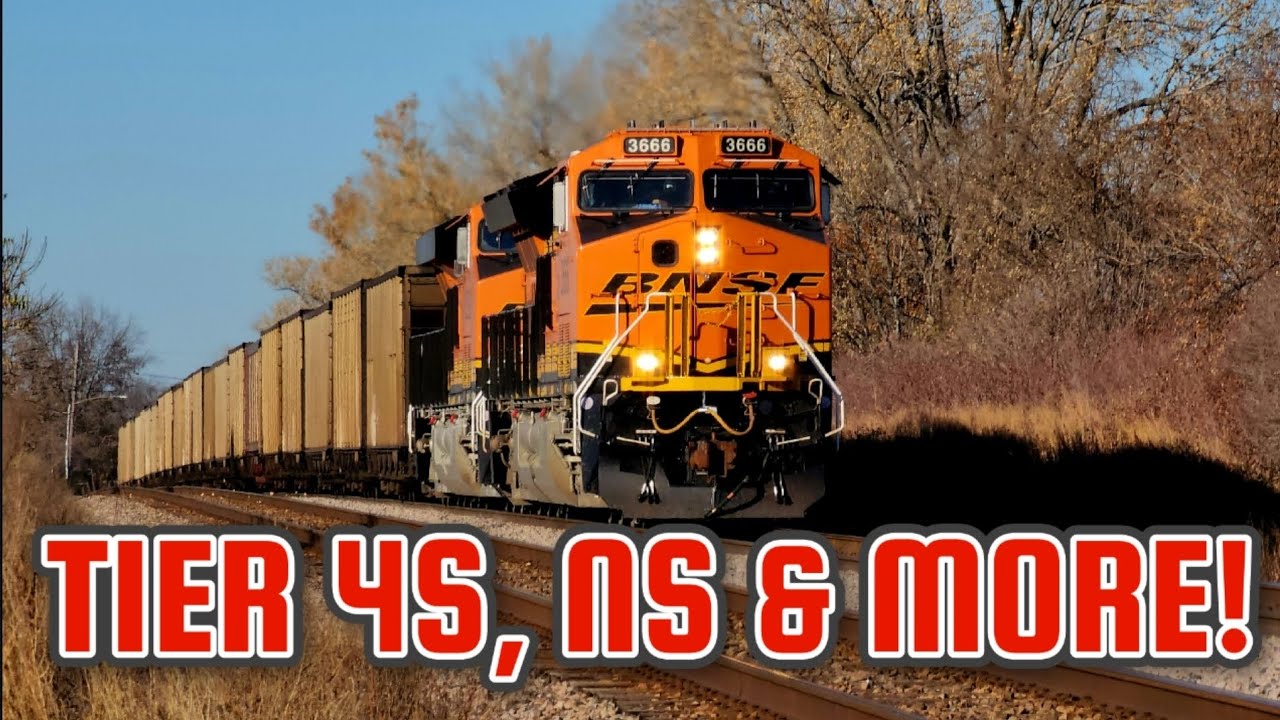 THE TIER 4: GE's TOP NOTCH UNIT! Train action with fresh paint, meets ...