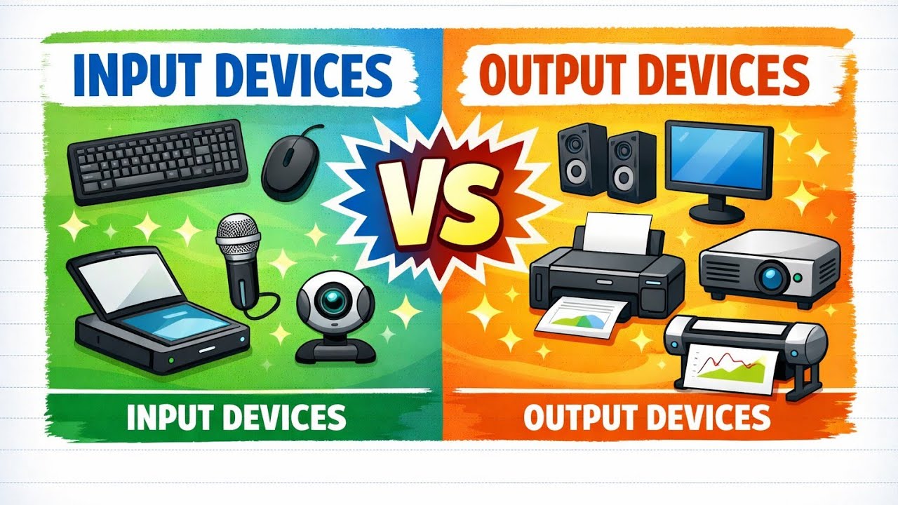Input and Output Devices | Computer Basics - YouTube