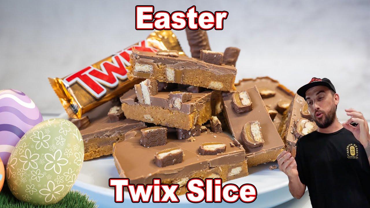 Easy 5 ingredient Twix Slice - YouTube