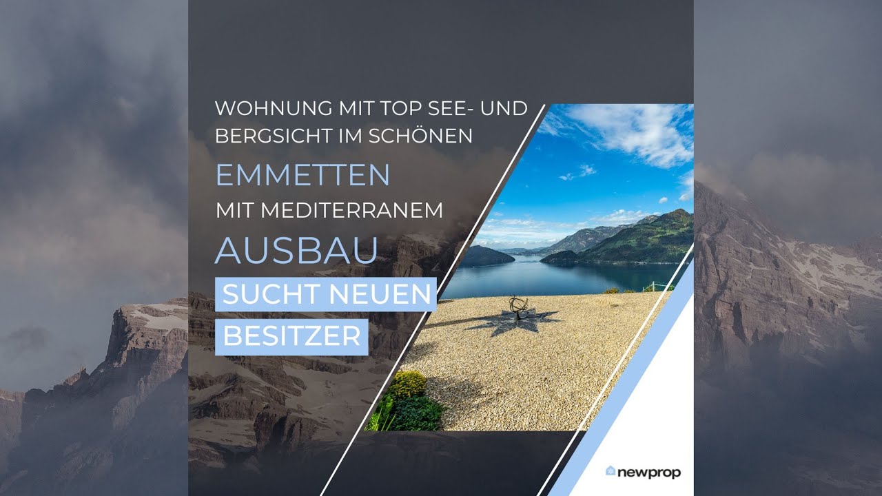 3.5-Zimmerwohnung mit See- und Bergpanorama - YouTube