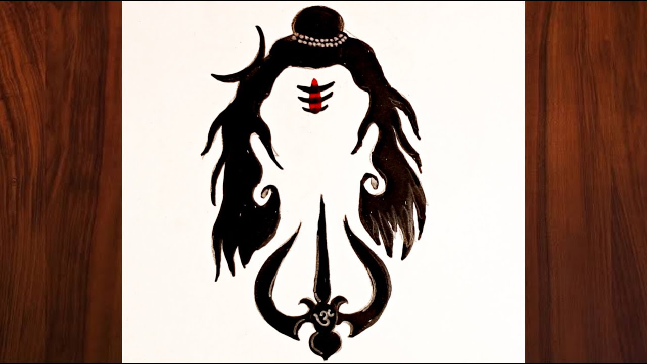 Easy Lord Mahadev drawing for beginners | Lord Shiva Drawing very easy ...