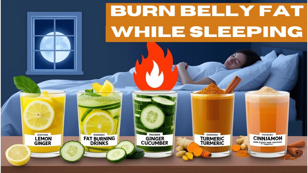 5 Drinks to Burn Belly Fat While You Sleep - YouTube