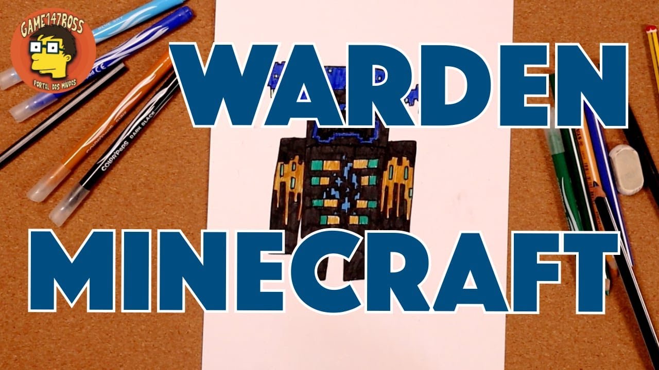 Como desenhar um WARDEN do MINECRAFT - YouTube