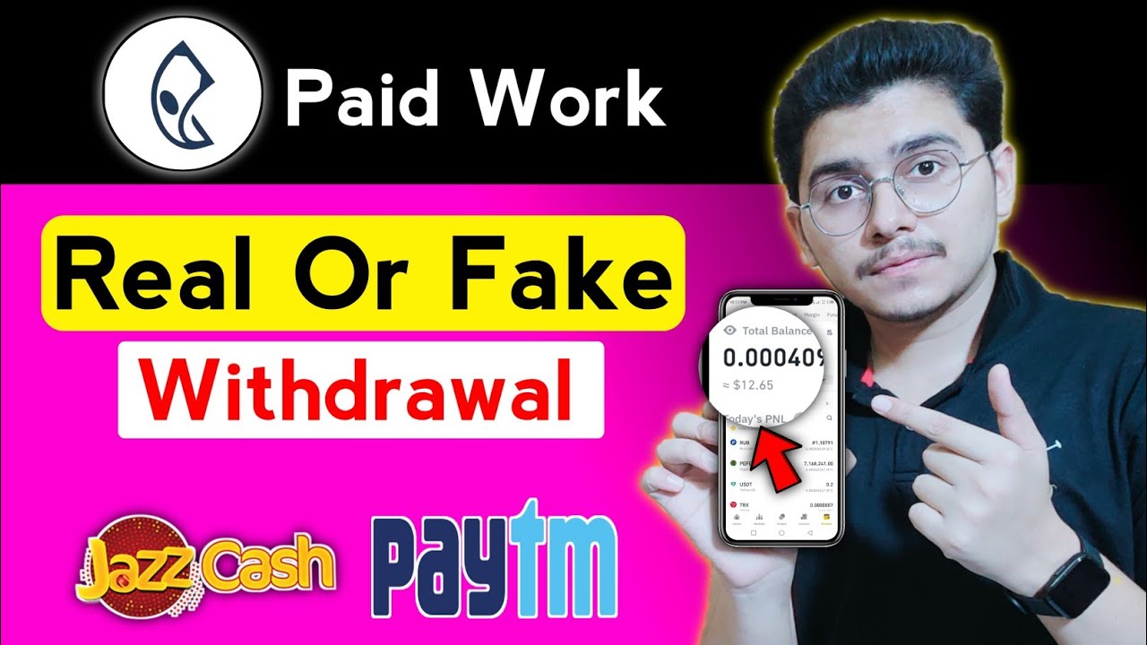 Paid Work App Payment Proof | Paid Work App Se Paise Kaise Kamaye ...