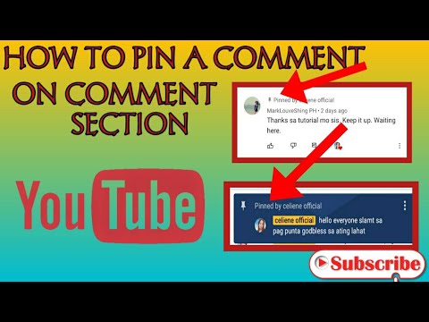 HOW TO PIN A COMMENT ON YOUTUBE LIVE /CELIENEOFFICIAL - YouTube