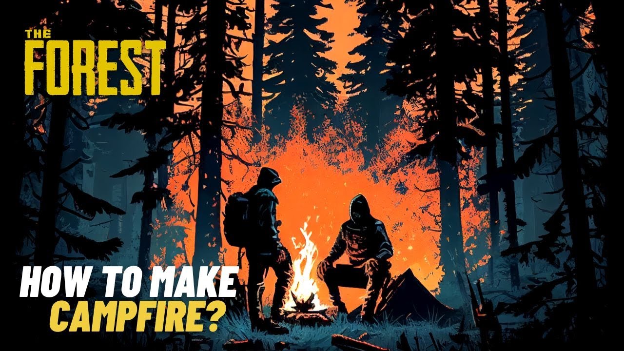 The Forest - How To Make a Campfire (Splitscreen Gameplay) - YouTube
