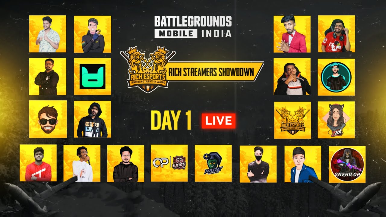 | HINDI | RICH BGMI Streamers Showdown Day 1 FT@AntaryamiGaming ...