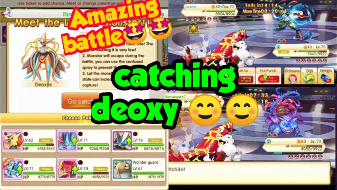 Amazing battle with shadow king and catching deoxy || with tanay || in evolve legend - YouTube