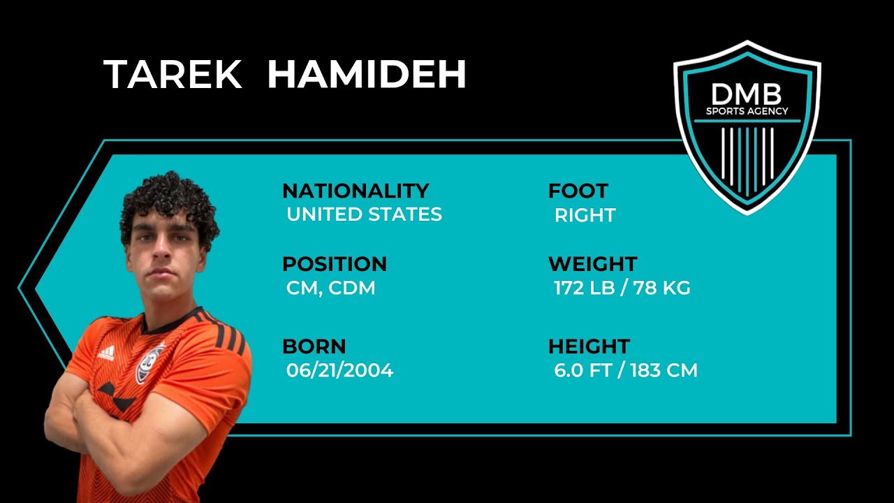 Tarek Hamideh (CM, CDM) Soccer Recruiting Video - Committed to UC ...