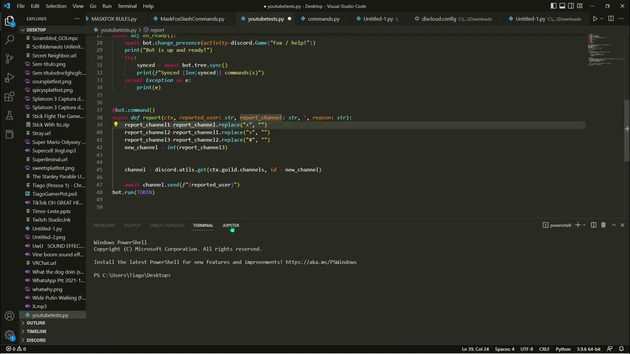 How to make a "report" command using discord.py! - YouTube