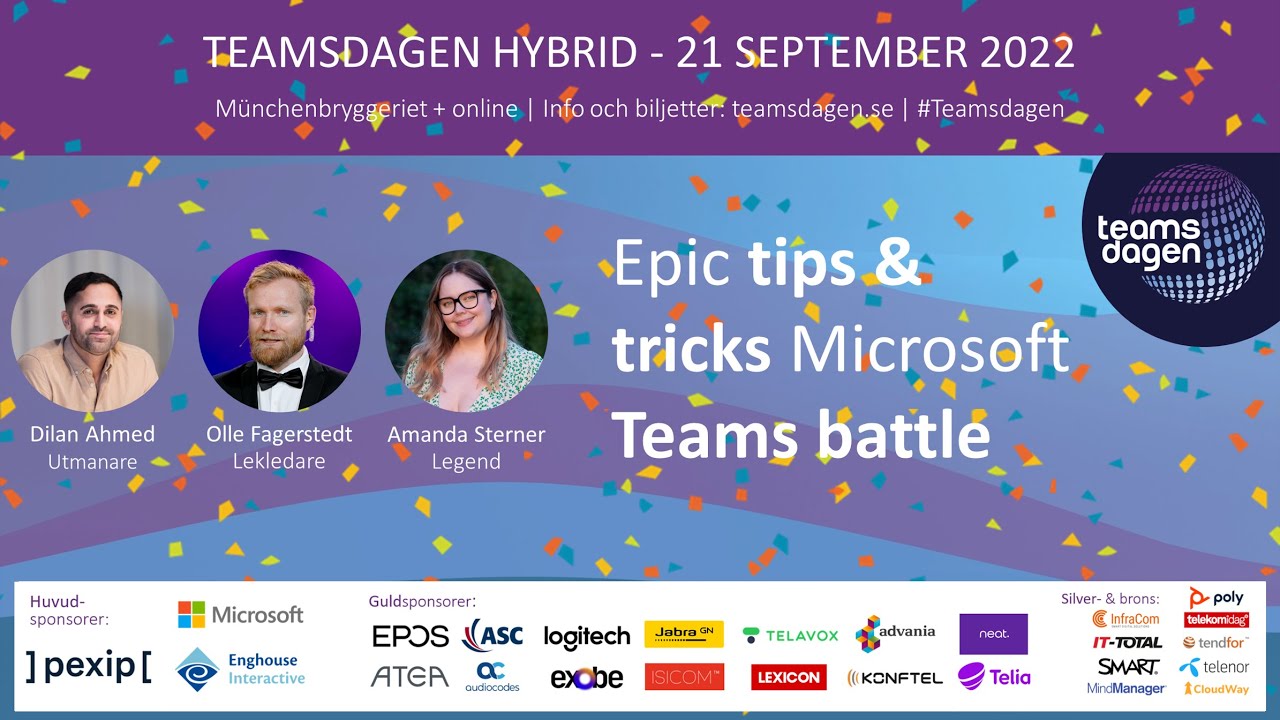 Teamsdagen 2022: Epic Microsoft Teams tips and tricks battle - YouTube