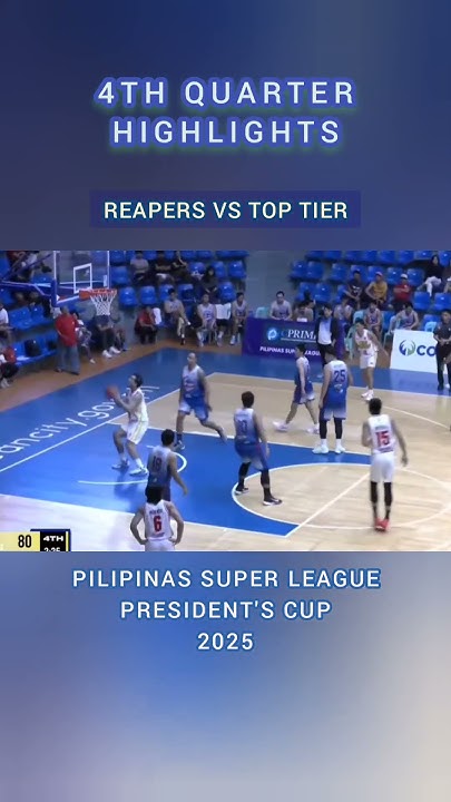 4TH QTR GAME HIGHLIGHTS: REAPERS VS TOP TIER JAN 14 2025 | PSL PRESIDENT'S CUP 2025 - YouTube