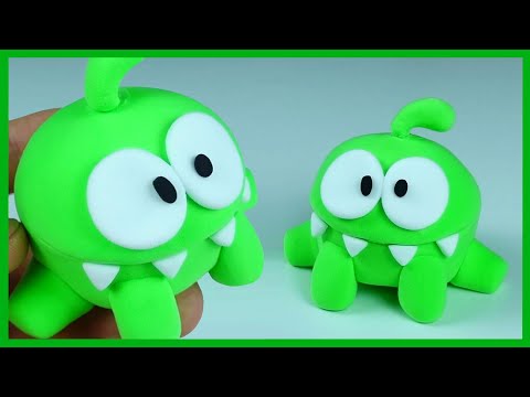 Лепим Ам Няма из пластилина. Om Nom from \