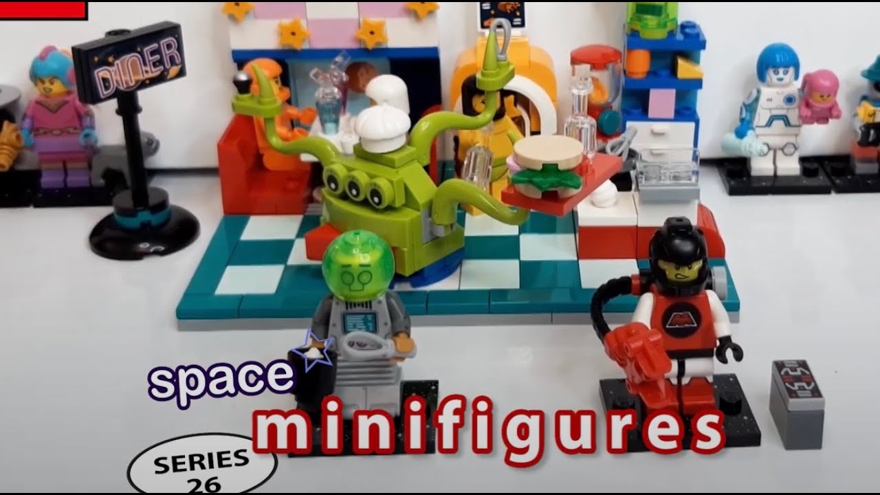 LEGO SERIES 26 SPACE MINIFIGURES M TRON Robot butler App SCANNER Tells ...