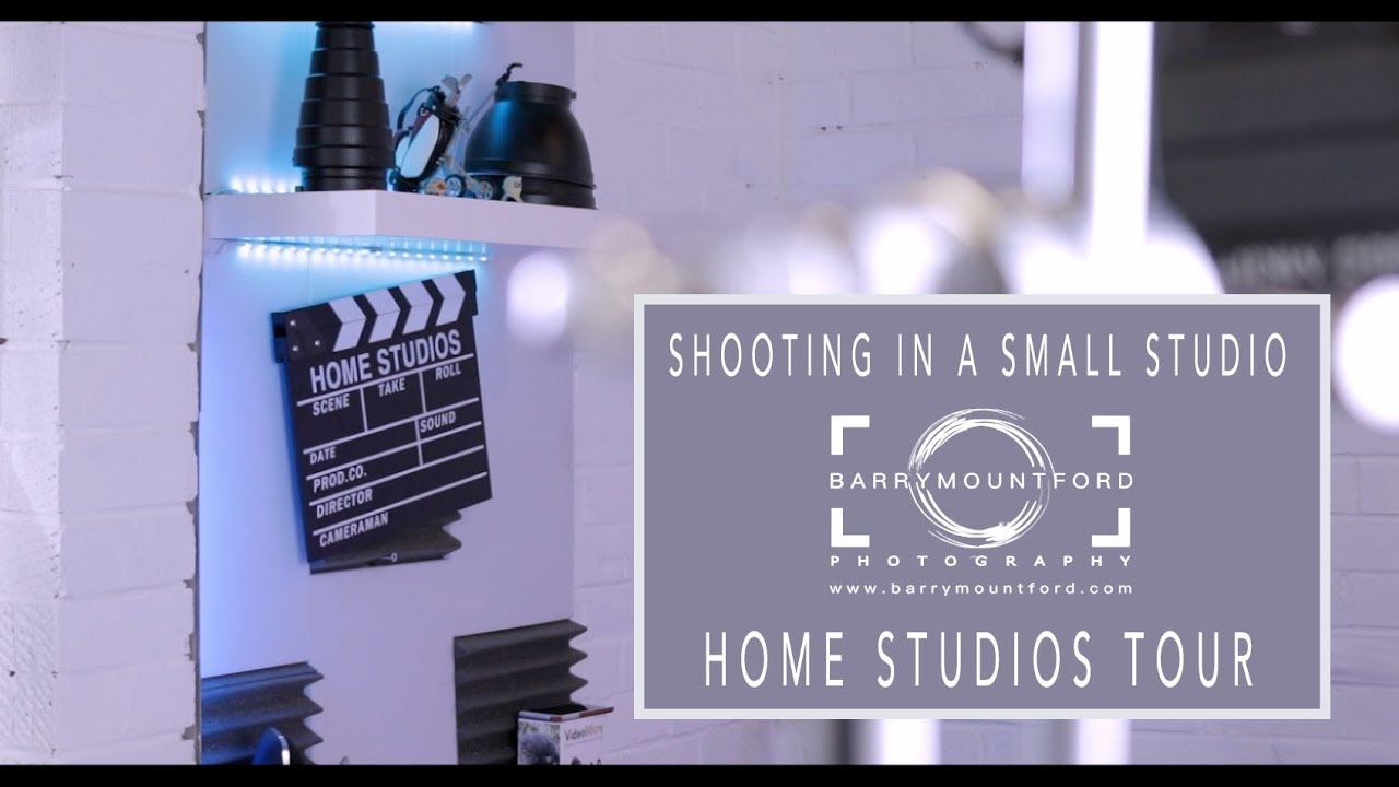 SHOOTING IN A SMALL STUDIO [ HOME STUDIOS TOUR ] - YouTube