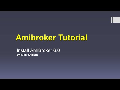 Amibroker Tutorial-Install AmiBroker 6.0 - YouTube