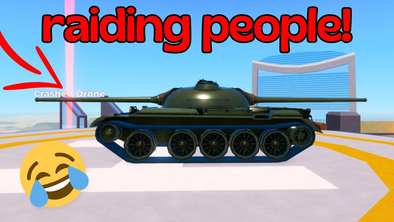 Raiding people with the Tankcopter! 🚁 - War Tycoon - YouTube