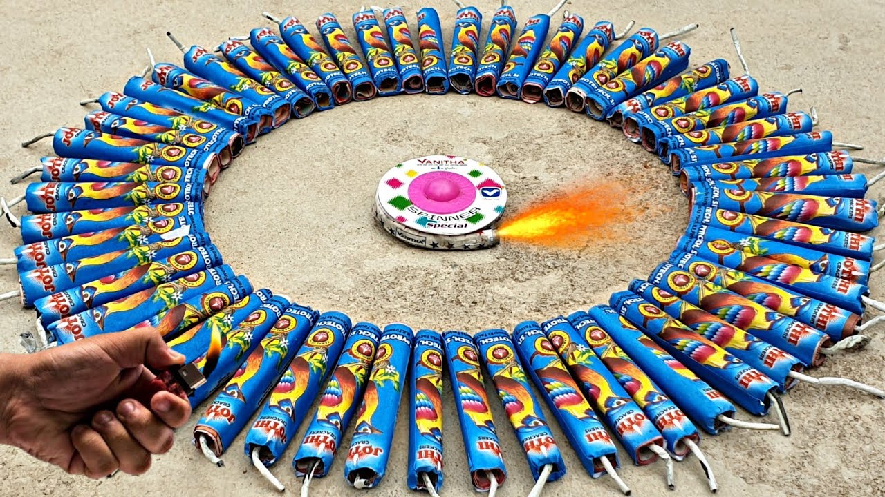 Lakshmi crackers ke circle mein chakri | Fireworks testing 2022 ...