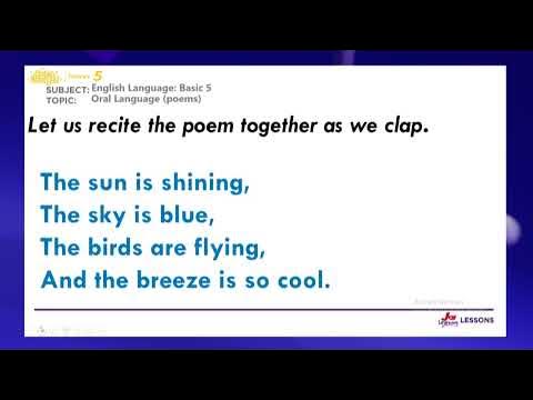 basic 5 - english language - oral language (songs) - YouTube