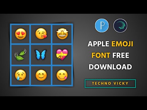 IPHONE EMOJI FONT FOR PIXELLAB🤗 ||   IPHONE EMOJI FONT FREE DOWNLOAD 2022 😍 TECHNO VICKY