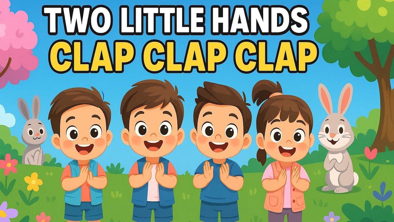 Two Little Hands to Clap Clap Clap | Nursery Rhyme for Kids ...