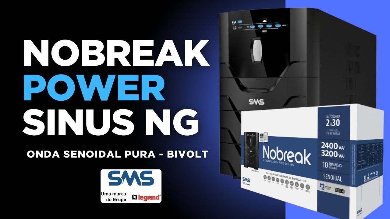 Nobreak SMS Power Sinus Senoidal Line Interactive SMS 27871 2400VA ...