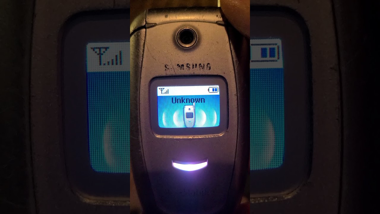 Samsung SGH-E315 incoming call (No ID) - YouTube