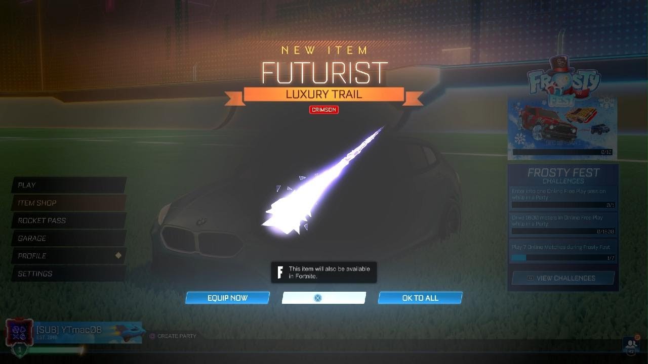 Rocket League free items - YouTube