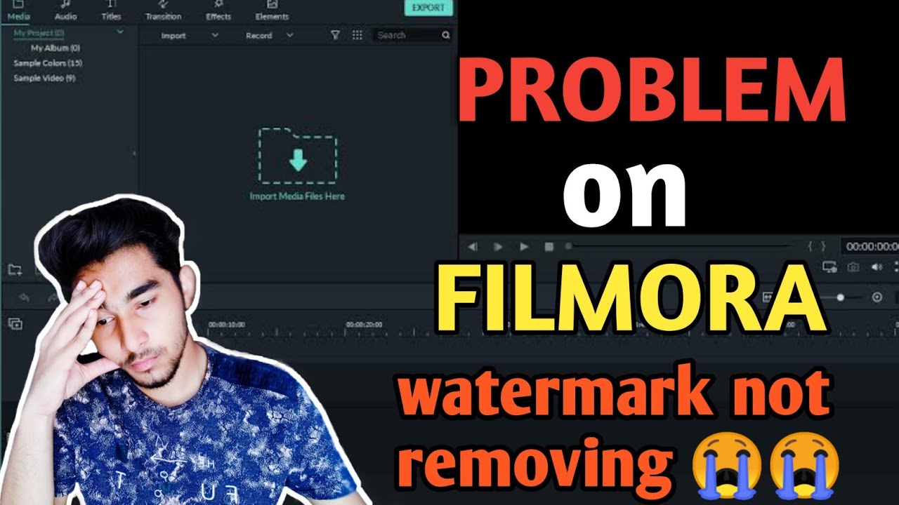 PROBLEM ON FILMORA 9 WATERMARK NOT REMOVING 😭😭😭 - YouTube