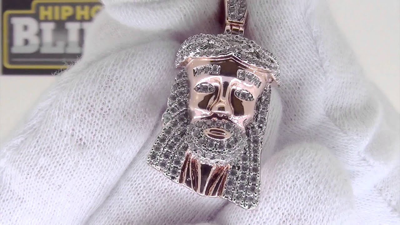 Rose Gold Micro Jesus Chain | Hip Hop Pendant & Jewelry - YouTube