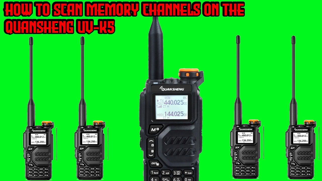 How To Add Memory Scan Lists On The Quansheng UV-K5 - YouTube