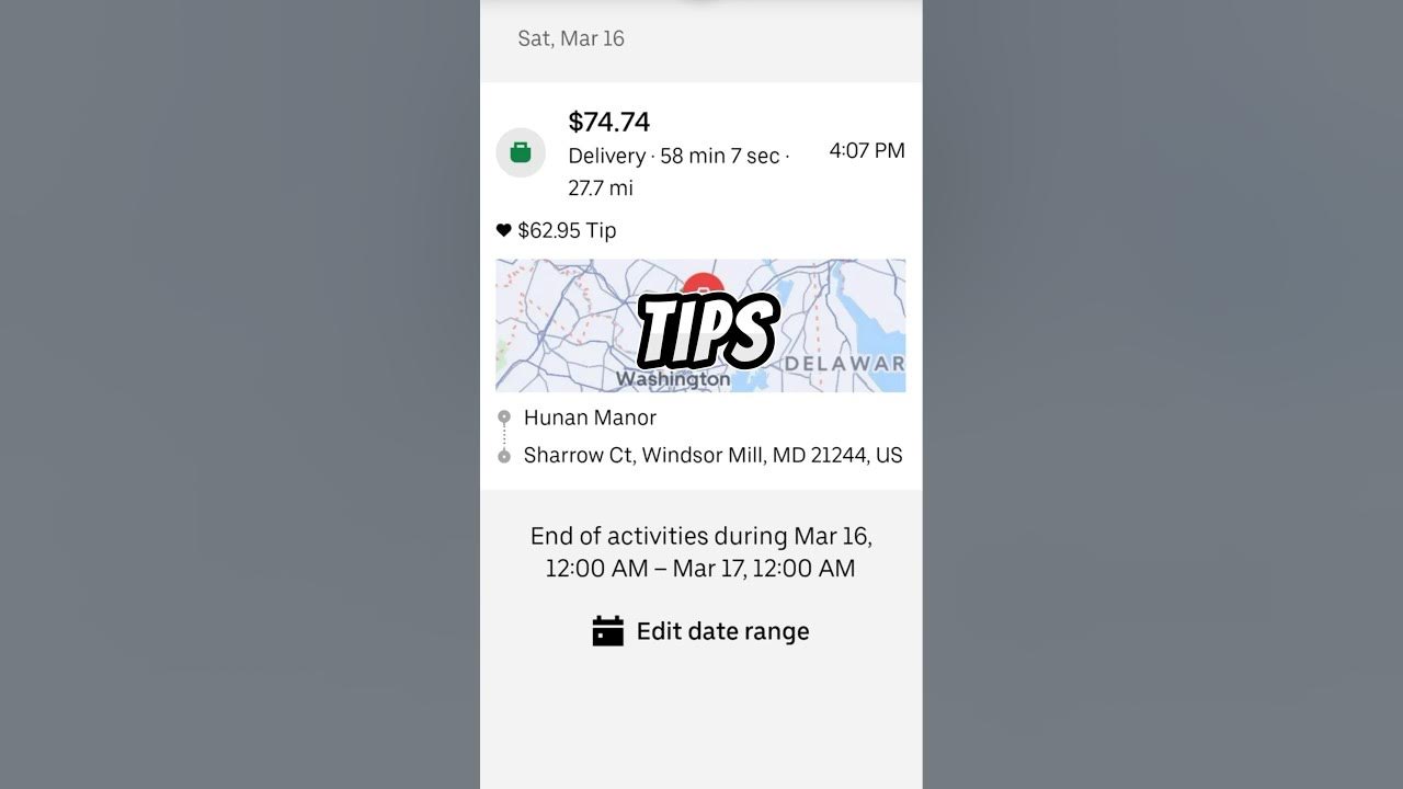 THE BEST TIP EVER ON UBER EATS - YouTube