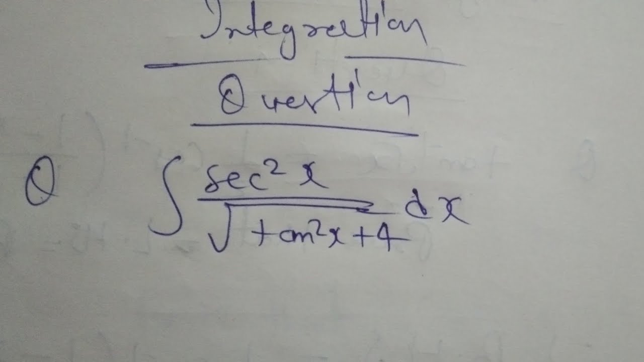 Integration question,class-12 part-101#maths - YouTube