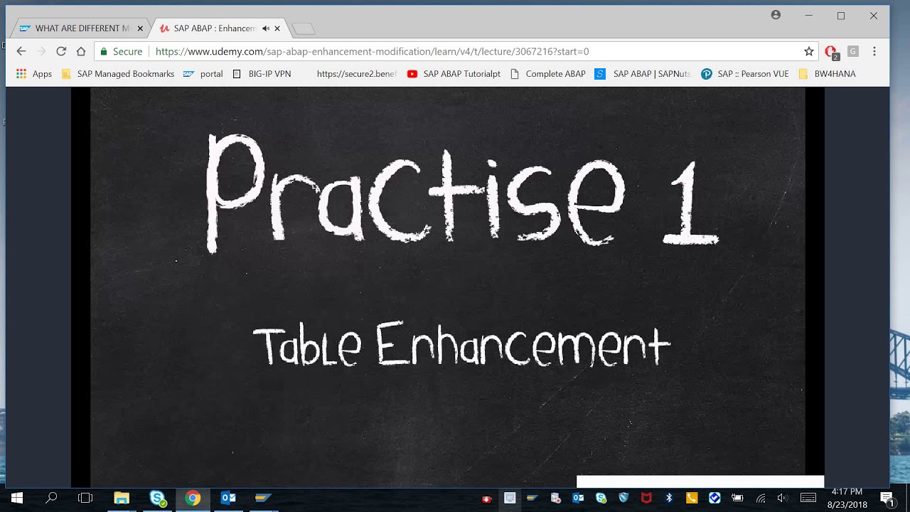 Udemy Part 1 Ddic Enhancement Customer Exit Function Module Exit Youtube