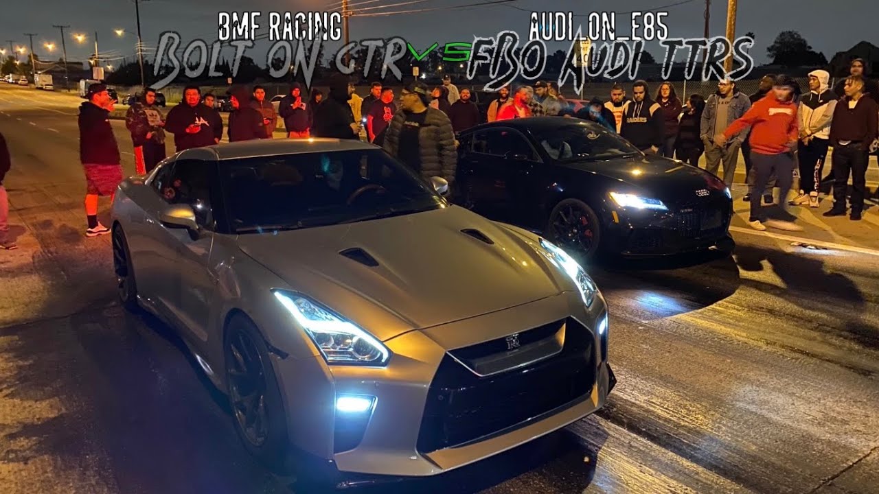 BMF Racing GTR vs. Audi TTRS STREET RACE (COVID-19 RACING SPECIAL ...