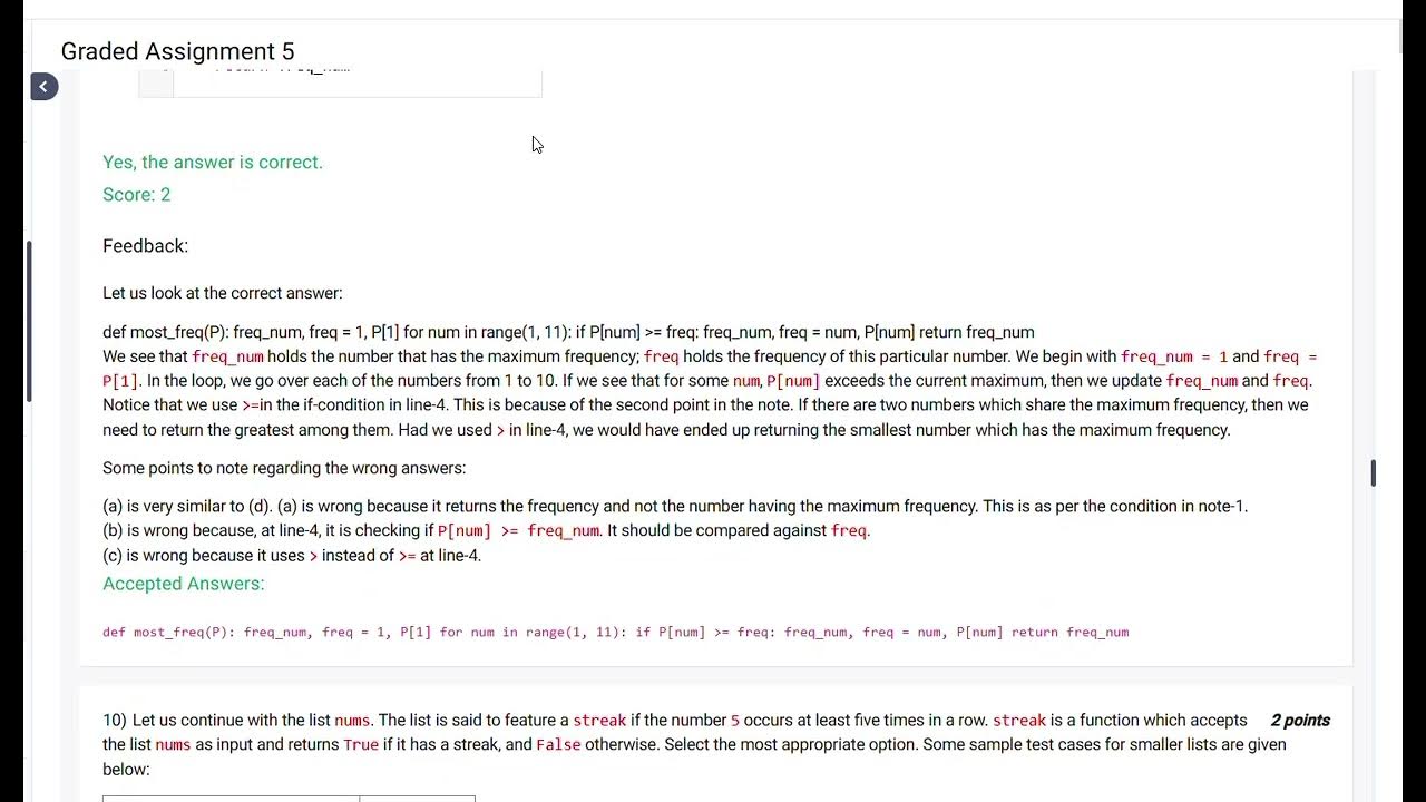 GRADED ASSIGNMENT SOLUTION OF PROGRAMING IN PYTHON WEEK 5 iitm - YouTube