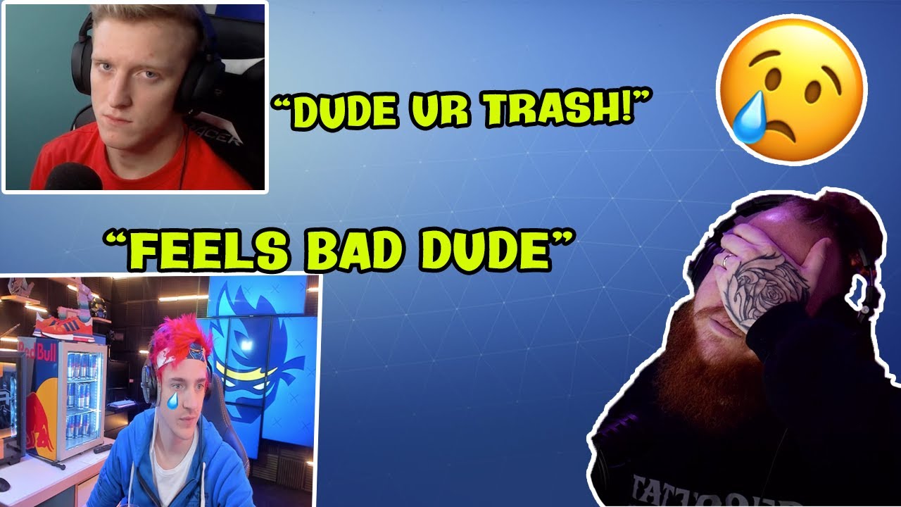 NINJA & TFUE REACT TO *SAD* TIMTHETATMAN DYING FROM FALL DAMAGE IN ...