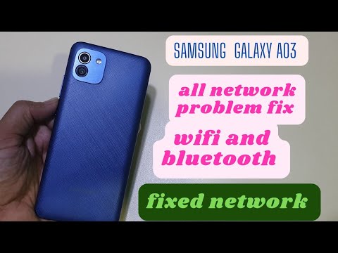 samsung A03 Network Problem Fix | Wifi Bluetooth 4G Setting - YouTube