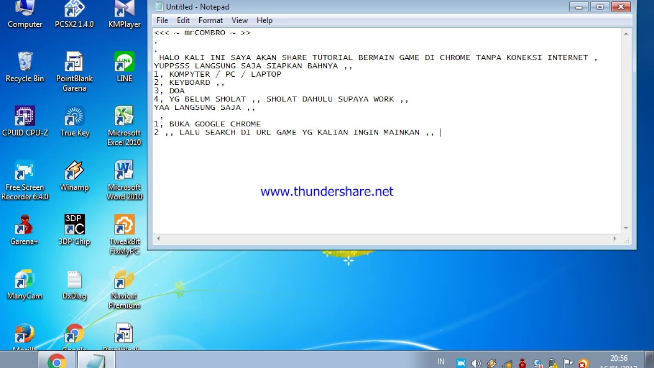 TUTORIAL BERMAIN GAME DI CHROME TANPA KONEKSI INTERNET WORK 100% - YouTube