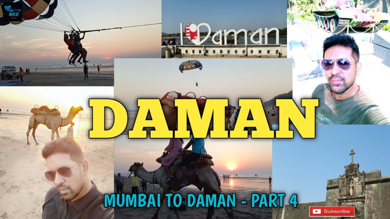 Daman ! Jampore beach ! Moti Daman ! Devka beach ! Nani Daman Fort ...