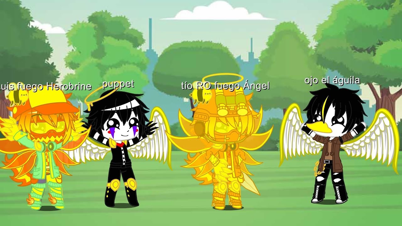 gacha life puppet y ojo el águila y la transformación tío RO fuego ...